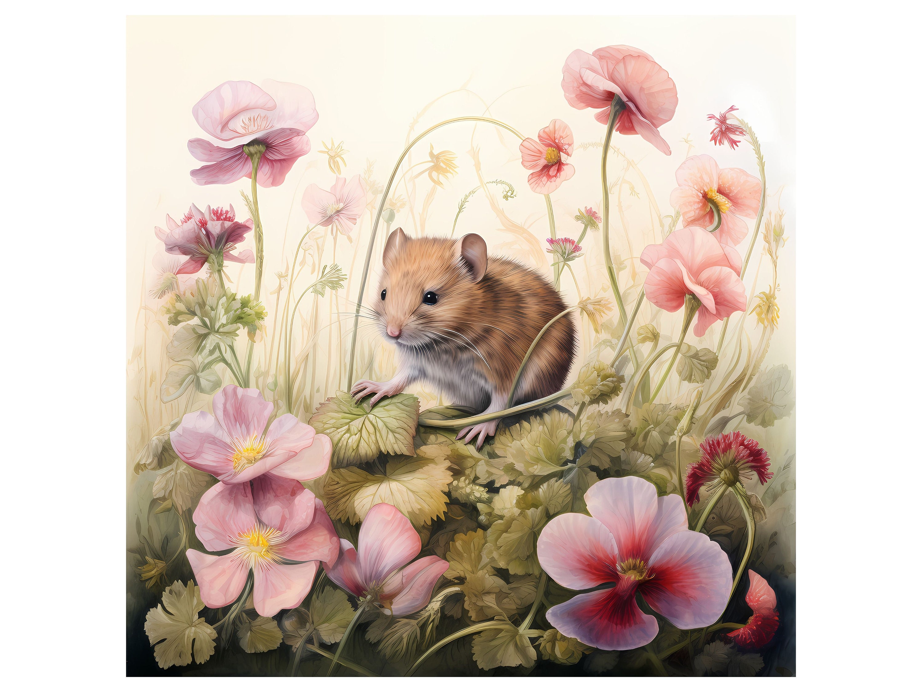 Forrest Mouse Clipart - 12 High Quality Jpgs - Instant Download - Card ...
