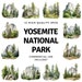 Yosemite National Park Clipart - 12 High Quality Jpgs - Instant ...