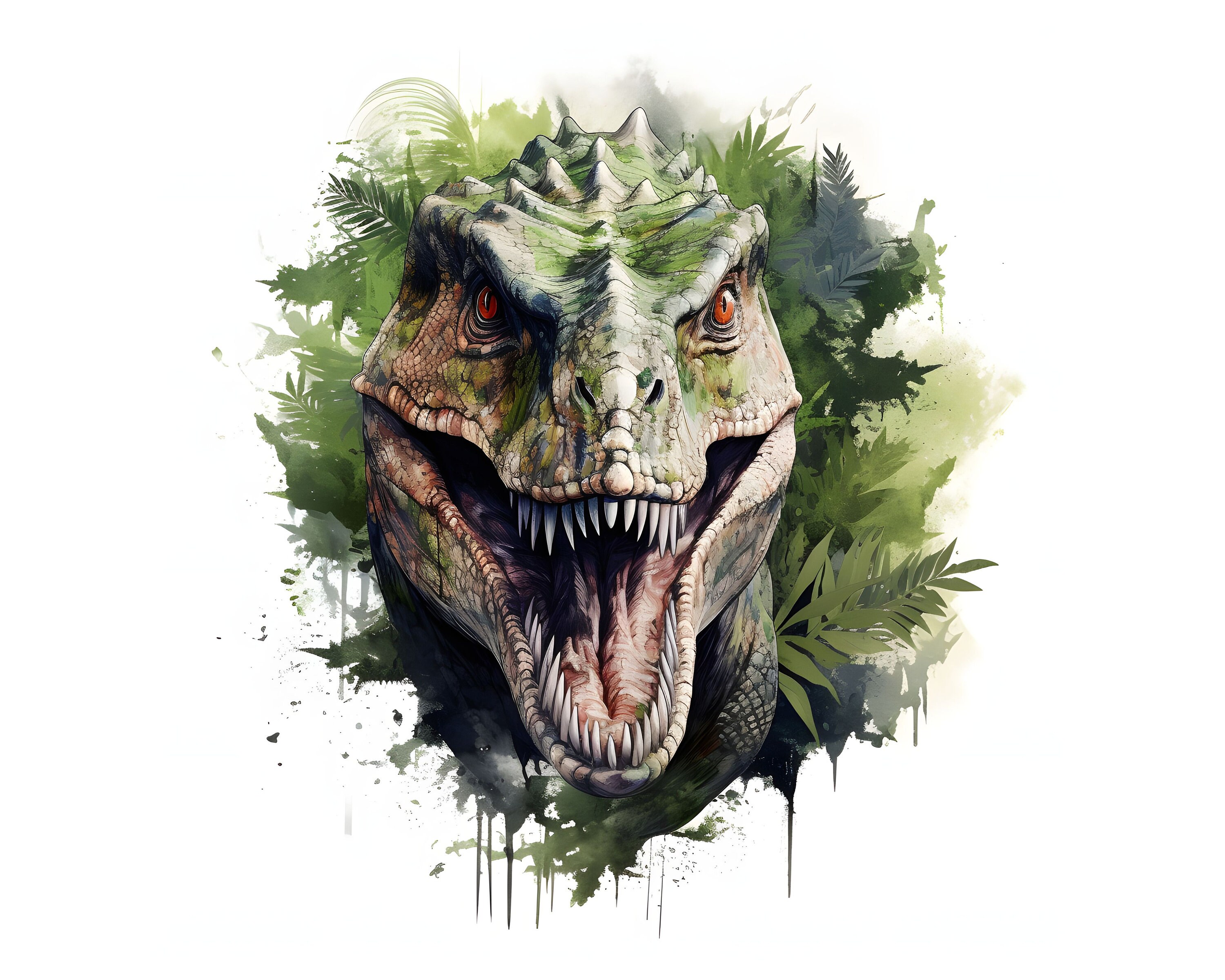 Jurassic Dinosaur Clipart 12 High Quality Jpgs Instant - Etsy