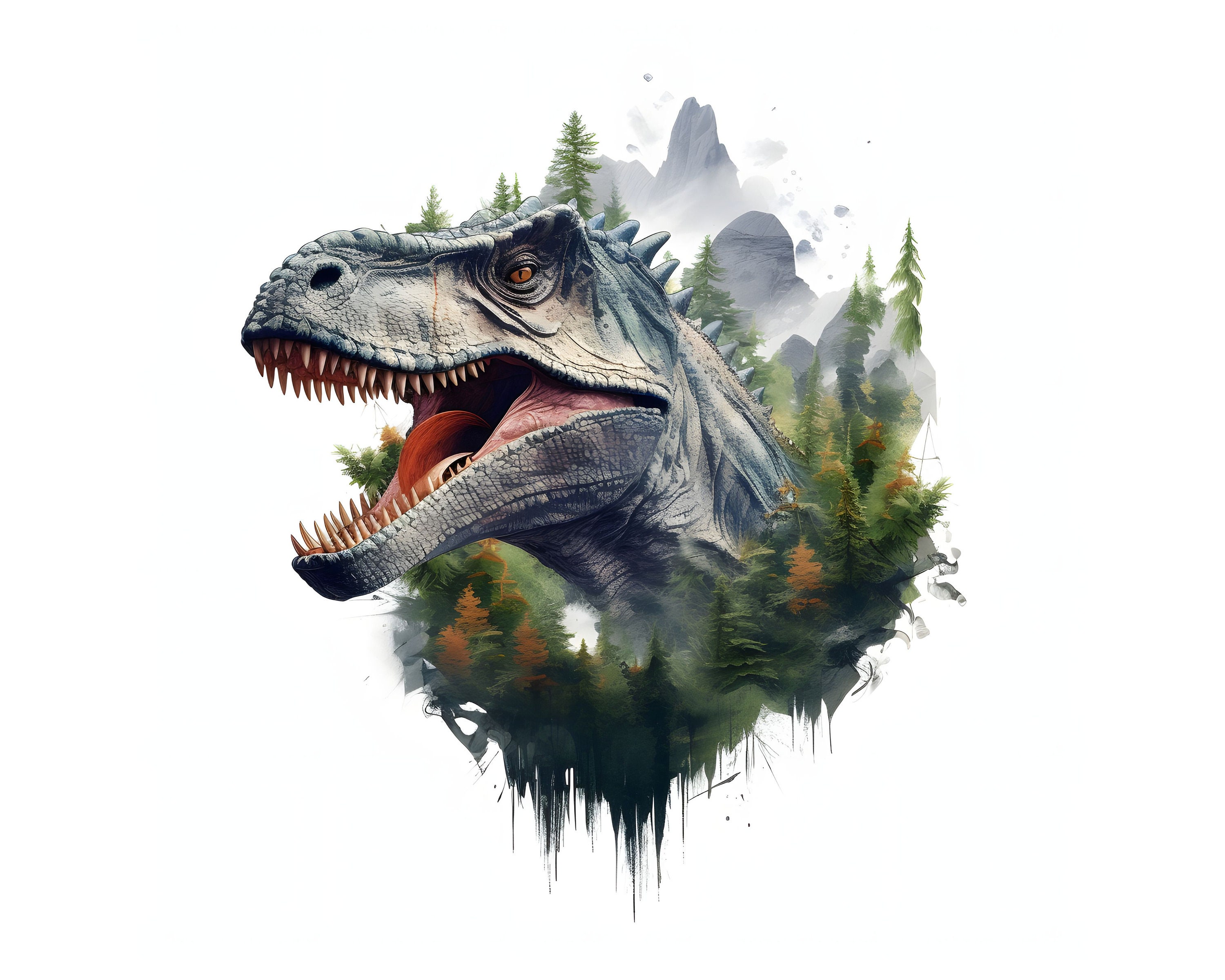 Jurassic Dinosaur Clipart 12 High Quality Jpgs Instant - Etsy