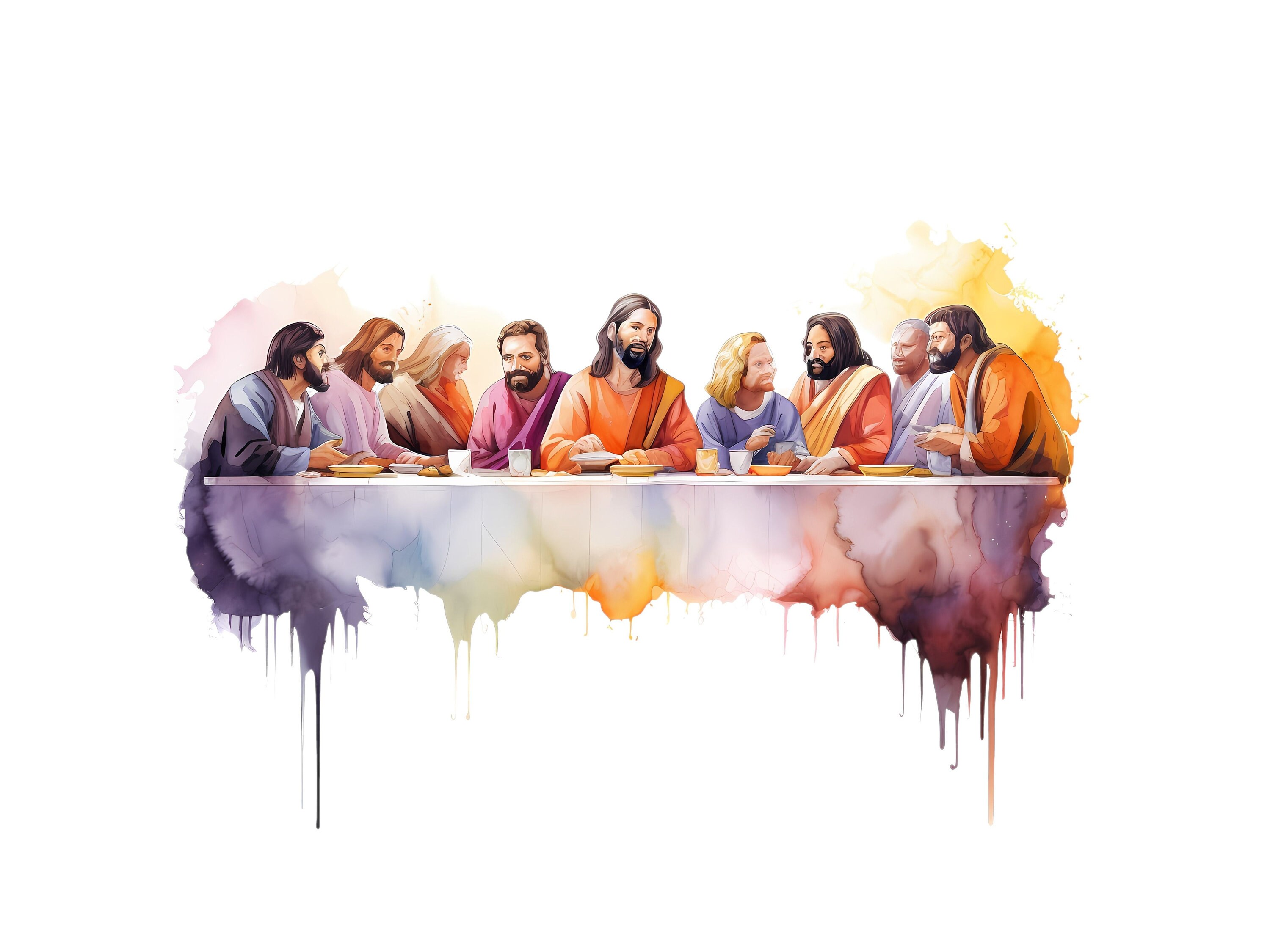 The Last Supper Clipart - 12 High Quality Jpgs - Instant Download ...
