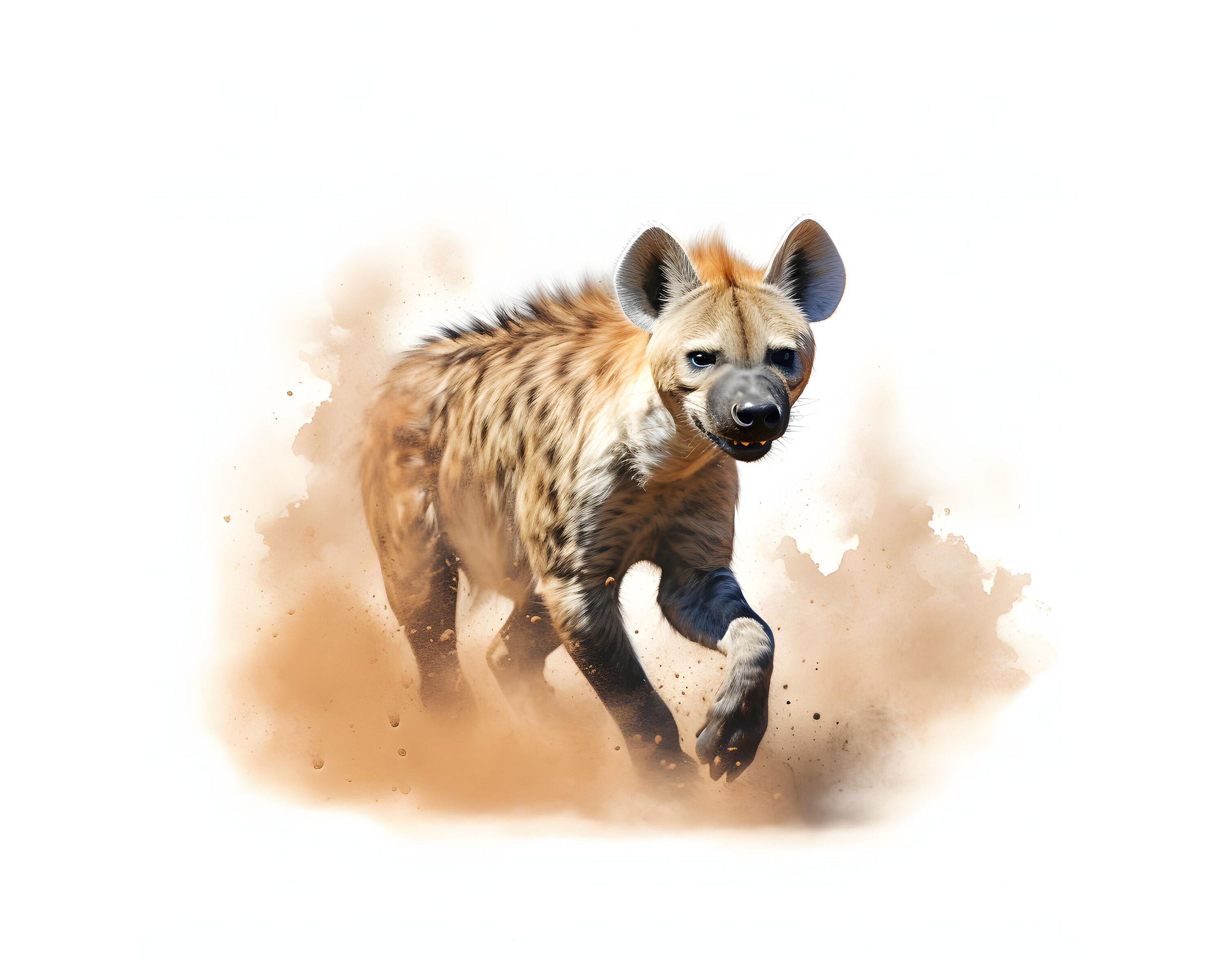 African Hyenas Clipart 11 High Quality Jpgs Instant Download Card ...