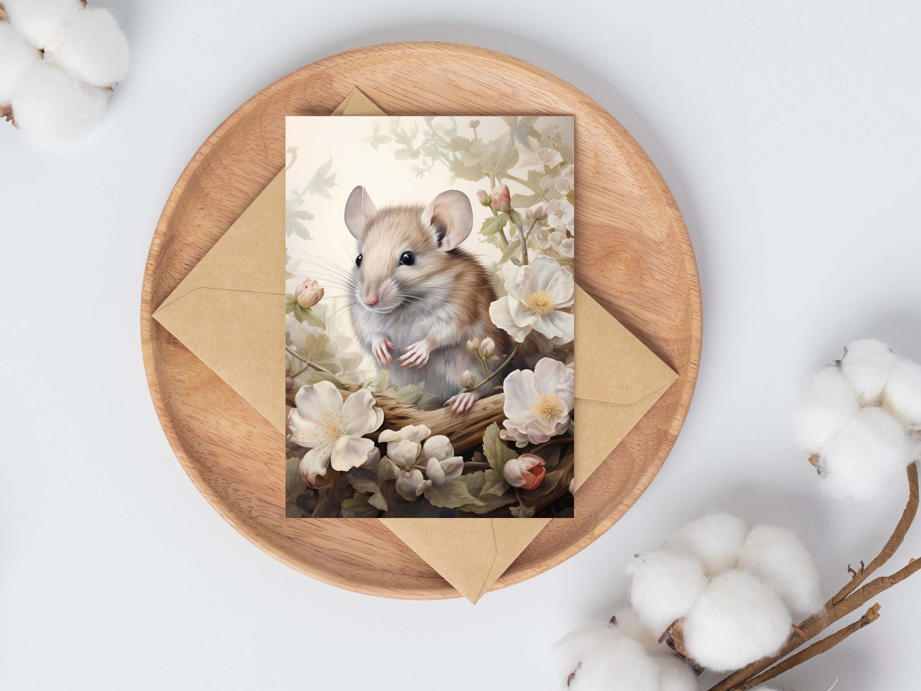 Forrest Mouse Clipart - 12 High Quality Jpgs - Instant Download - Card ...