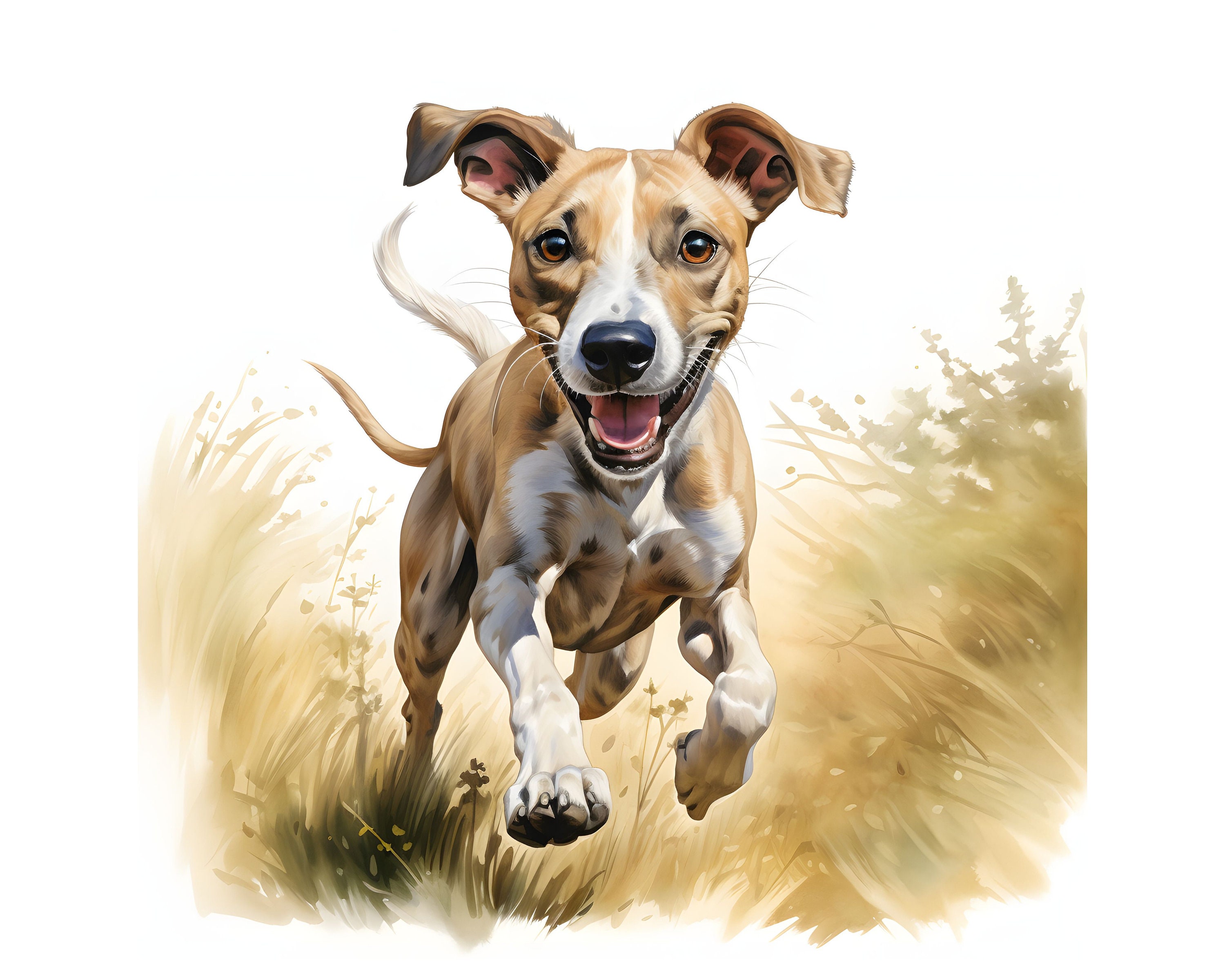Whippet Puppies Clipart - 12 High Quality Jpgs - Instant Download ...