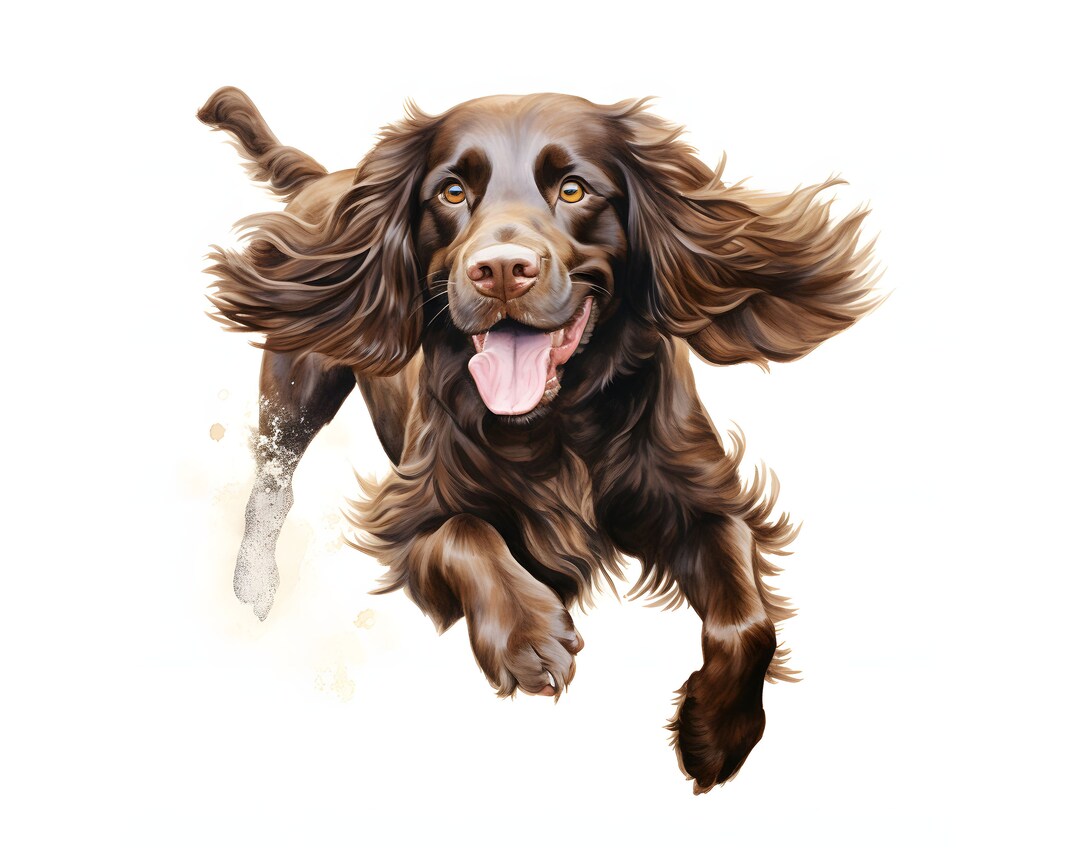Field Spaniel Clipart - 12 High Quality Jpgs - Instant Download - Card ...
