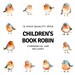 Children's Book Robin Clipart - 12 High Quality Jpgs - Instant Download ...