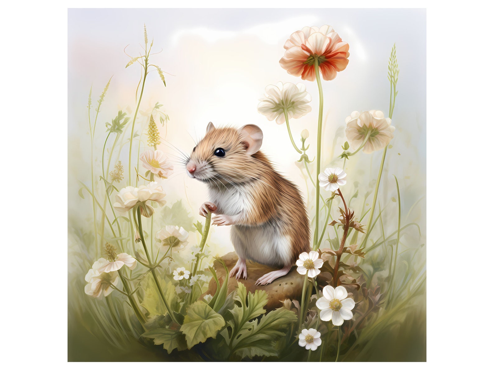 Forrest Mouse Clipart - 12 High Quality Jpgs - Instant Download - Card ...