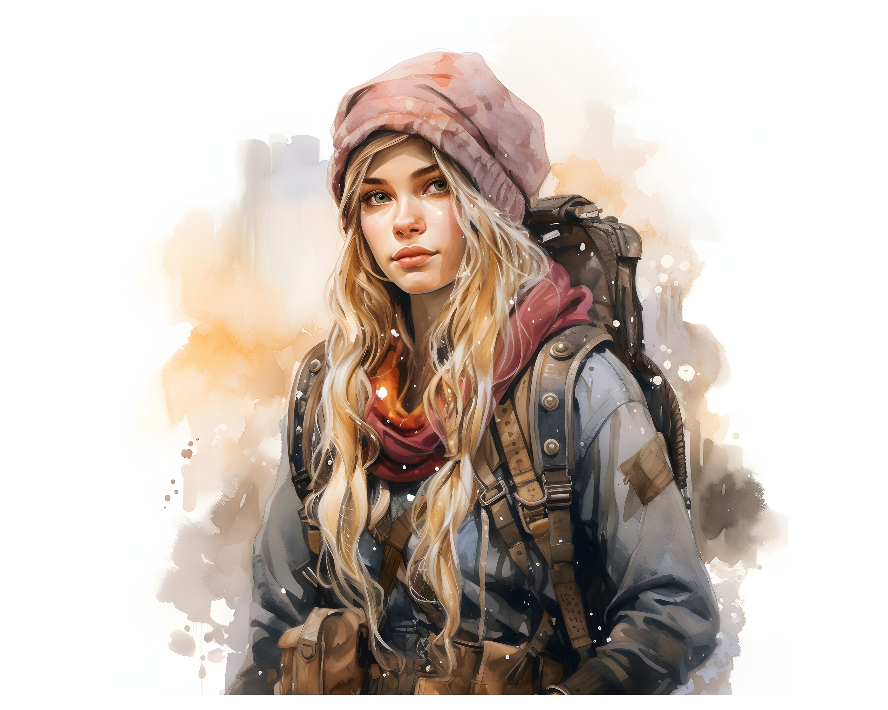Female Adventurer Clipart 12 High Quality Jpgs Instant - Etsy