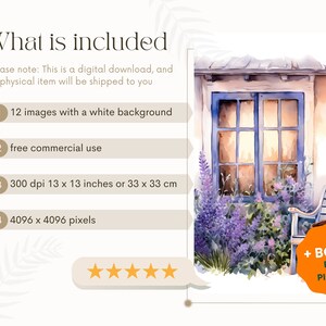 Quaint Cottage Window Clipart - 12 High Quality Jpgs - Instant Download ...
