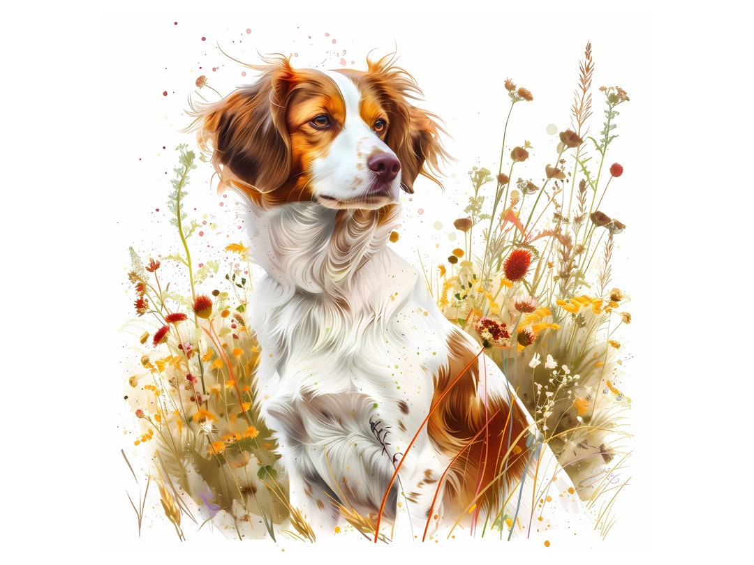 Kooikerhondje in Nature Clipart - 12 High Quality Jpgs - Instant ...