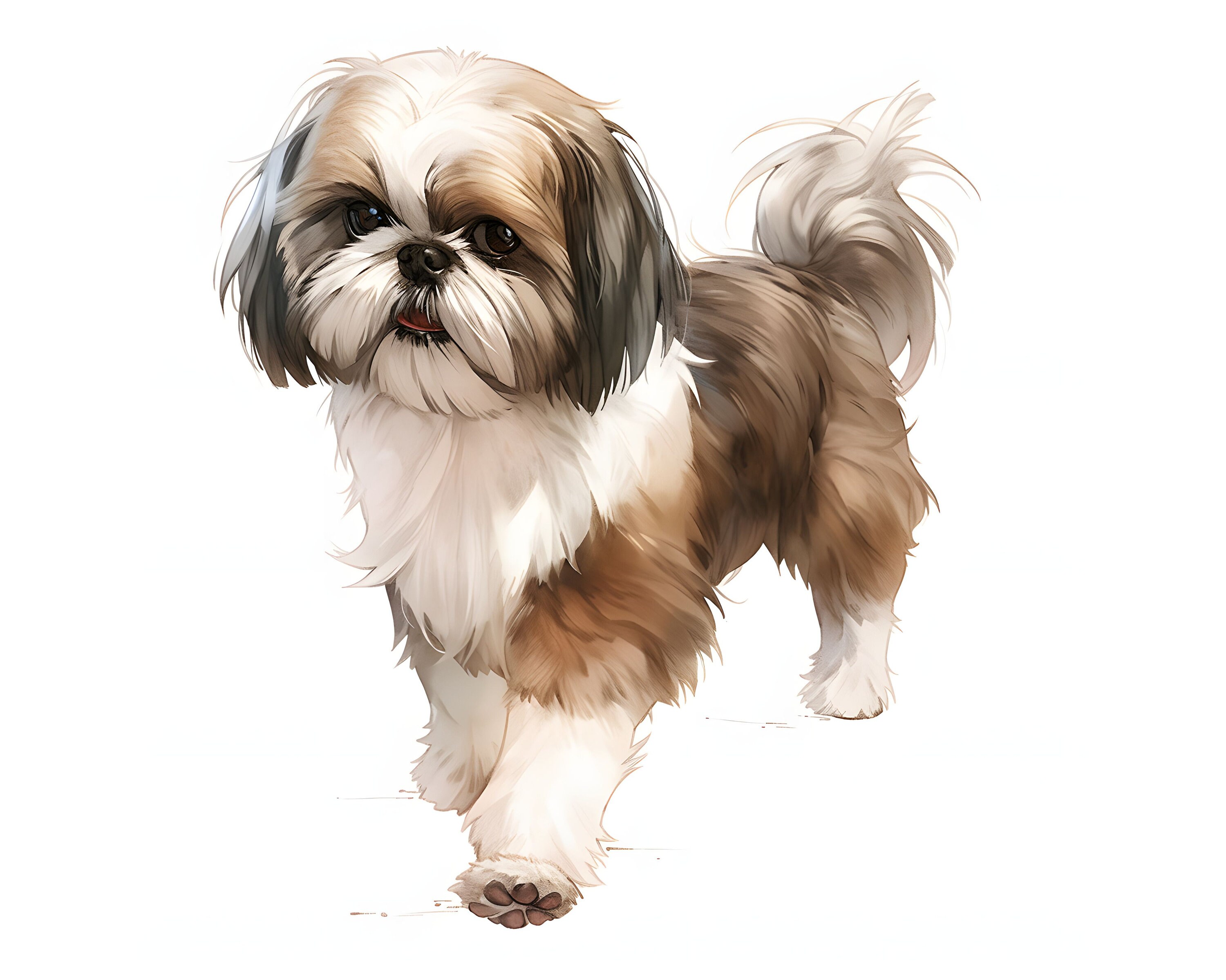 Shih Tzu Clipart 12 High Quality Jpgs Instant Download - Etsy