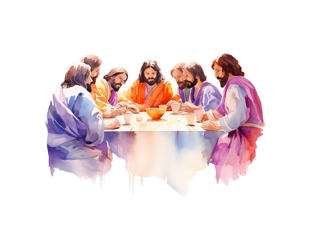 The Last Supper Clipart - 12 High Quality Jpgs - Instant Download ...