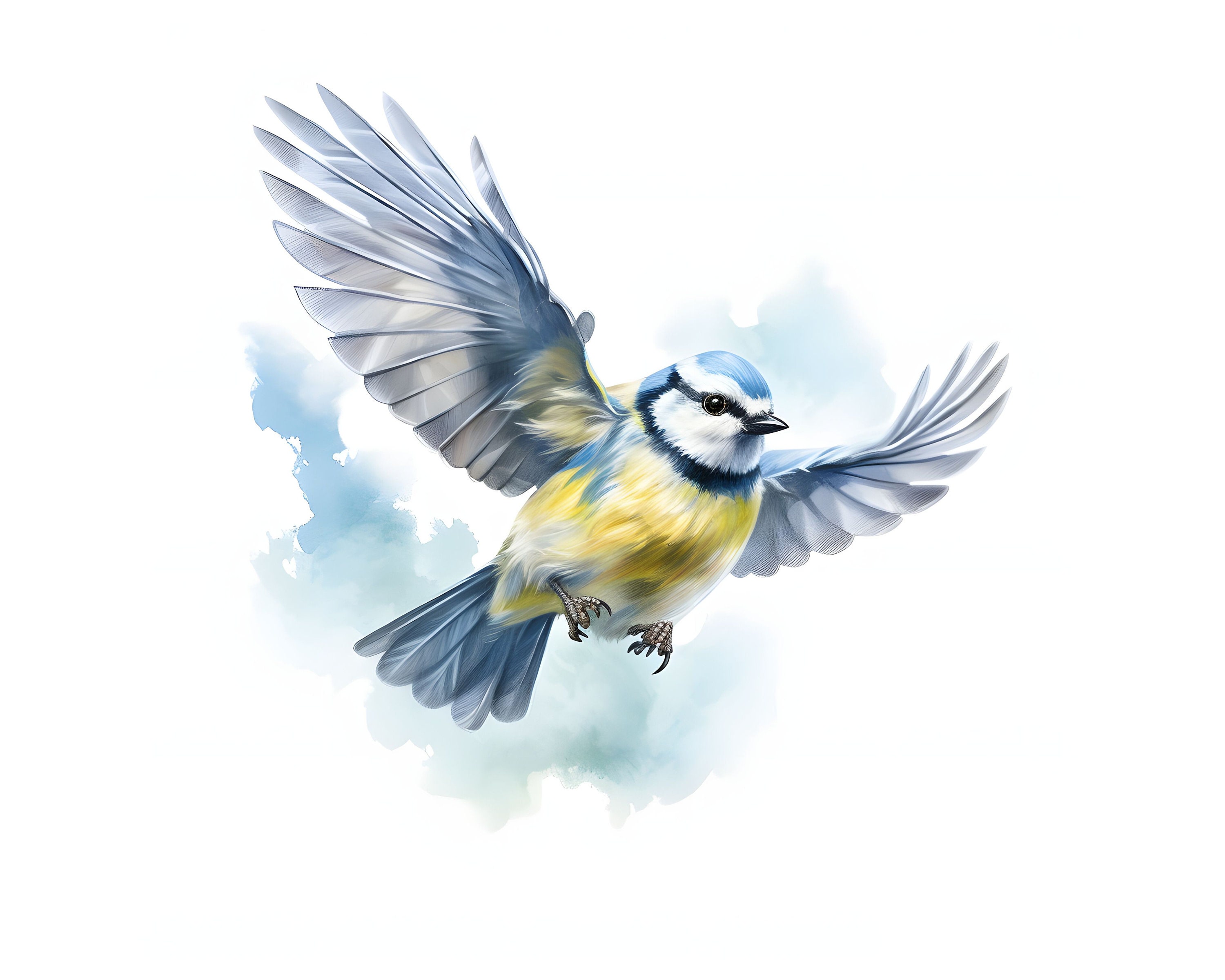 Blaumeise Clipart - 12 hochwertige JPGs - sofortiger Download - Card ...