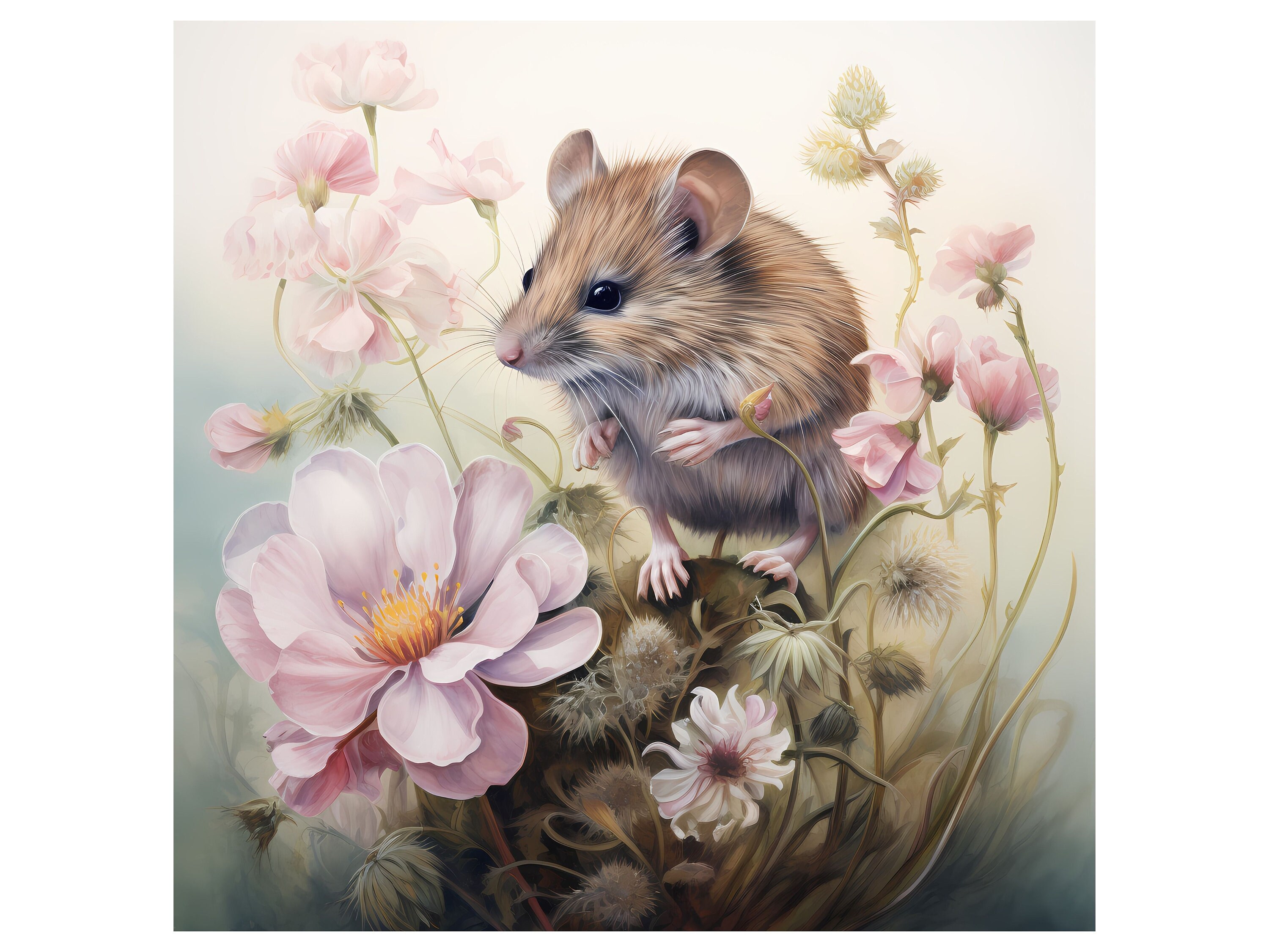 Forrest Mouse Clipart - 12 High Quality Jpgs - Instant Download - Card ...