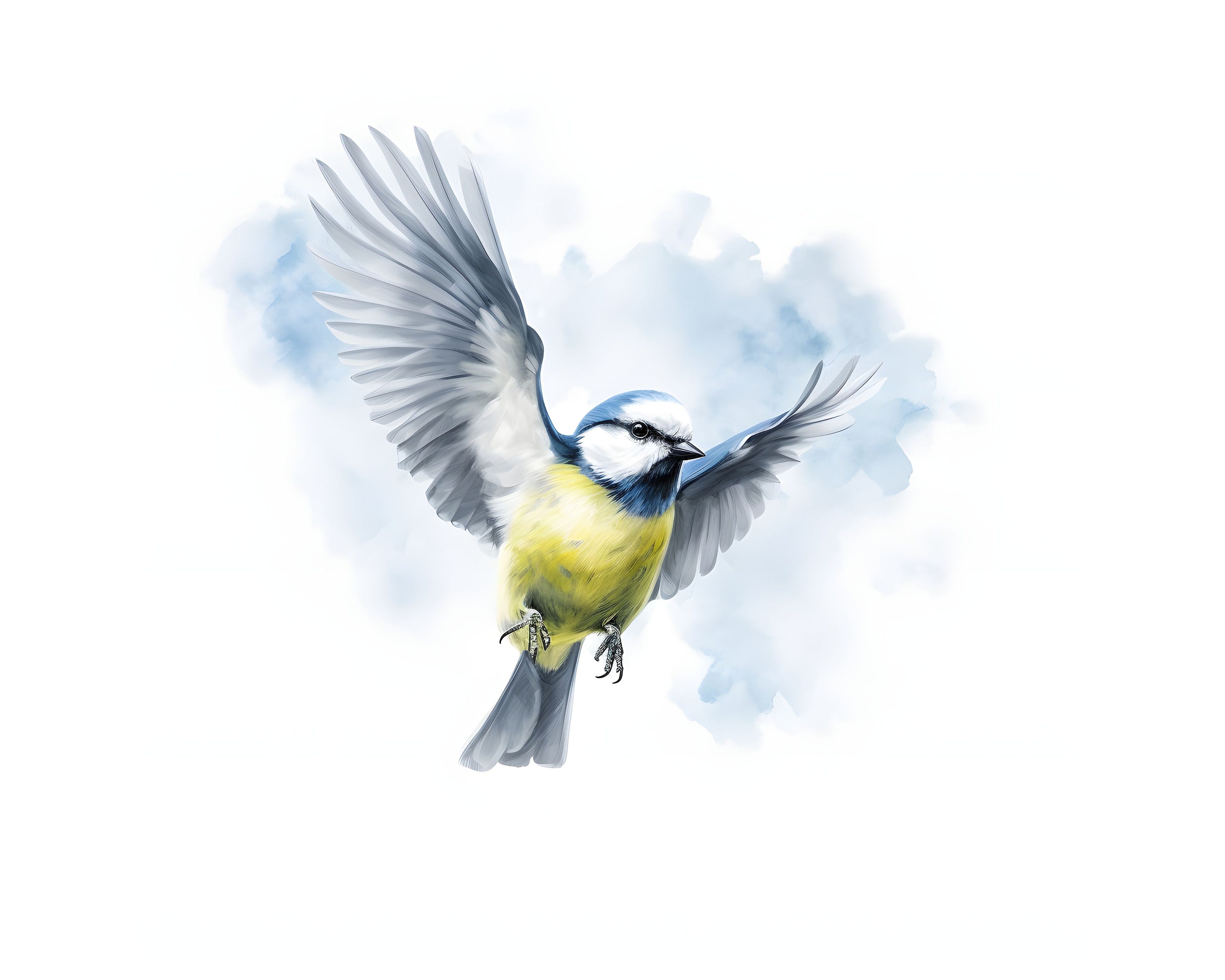 Blaumeise Clipart - 12 hochwertige JPGs - sofortiger Download - Card ...