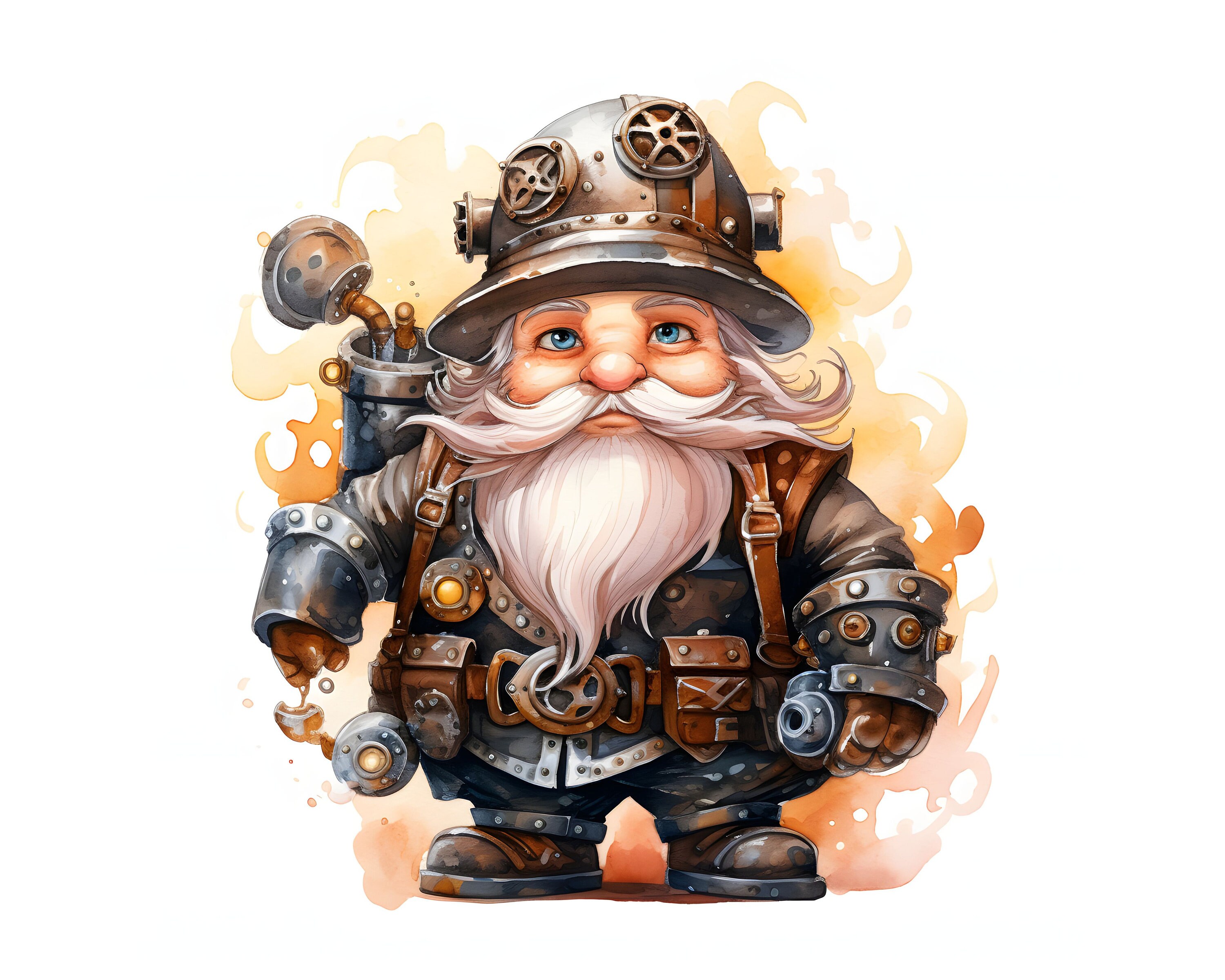 Steampunk Dwarf Clipart 12 High Quality Jpgs Instant - Etsy