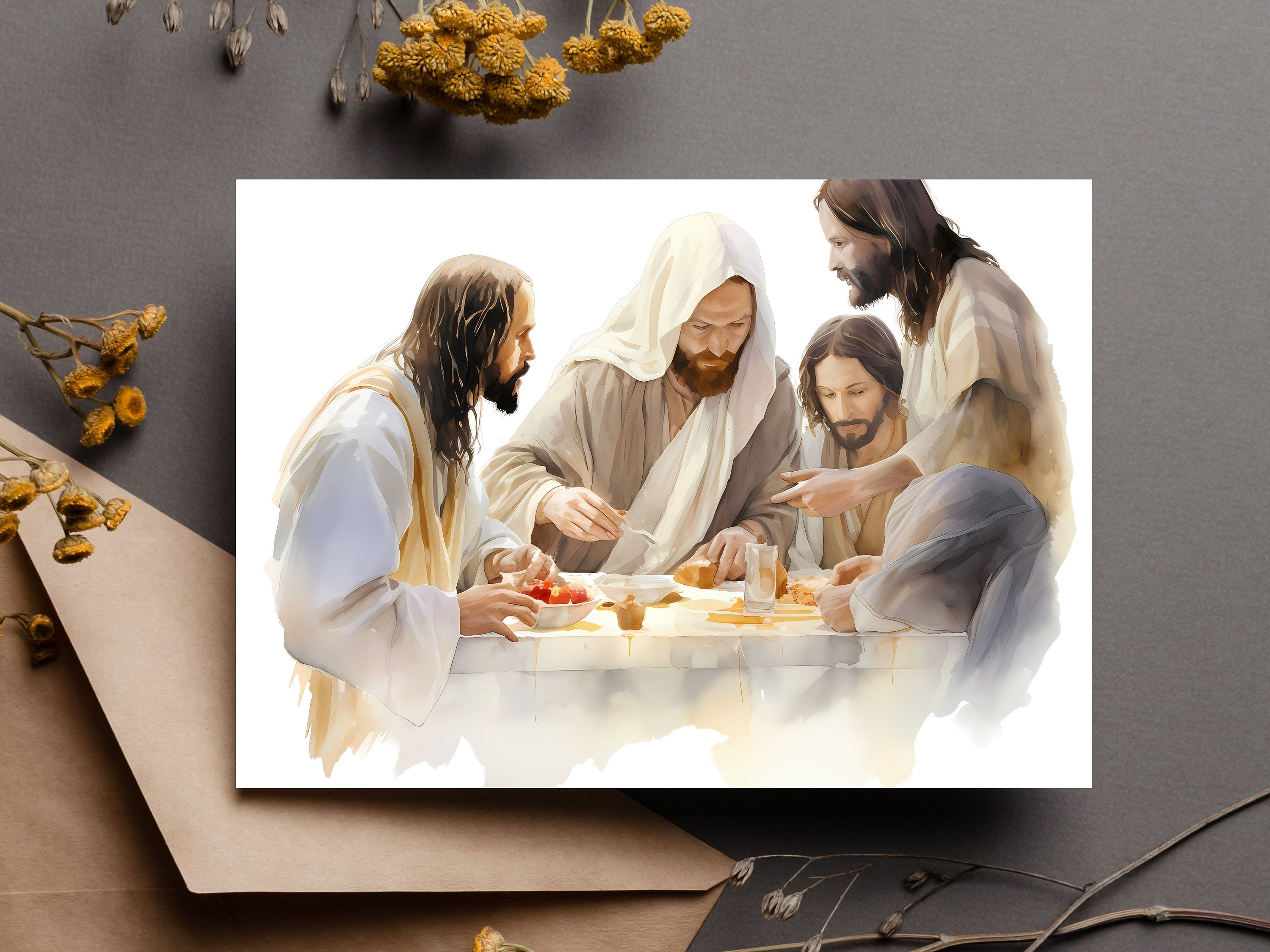 The Last Supper Clipart - 12 High Quality Jpgs - Instant Download ...