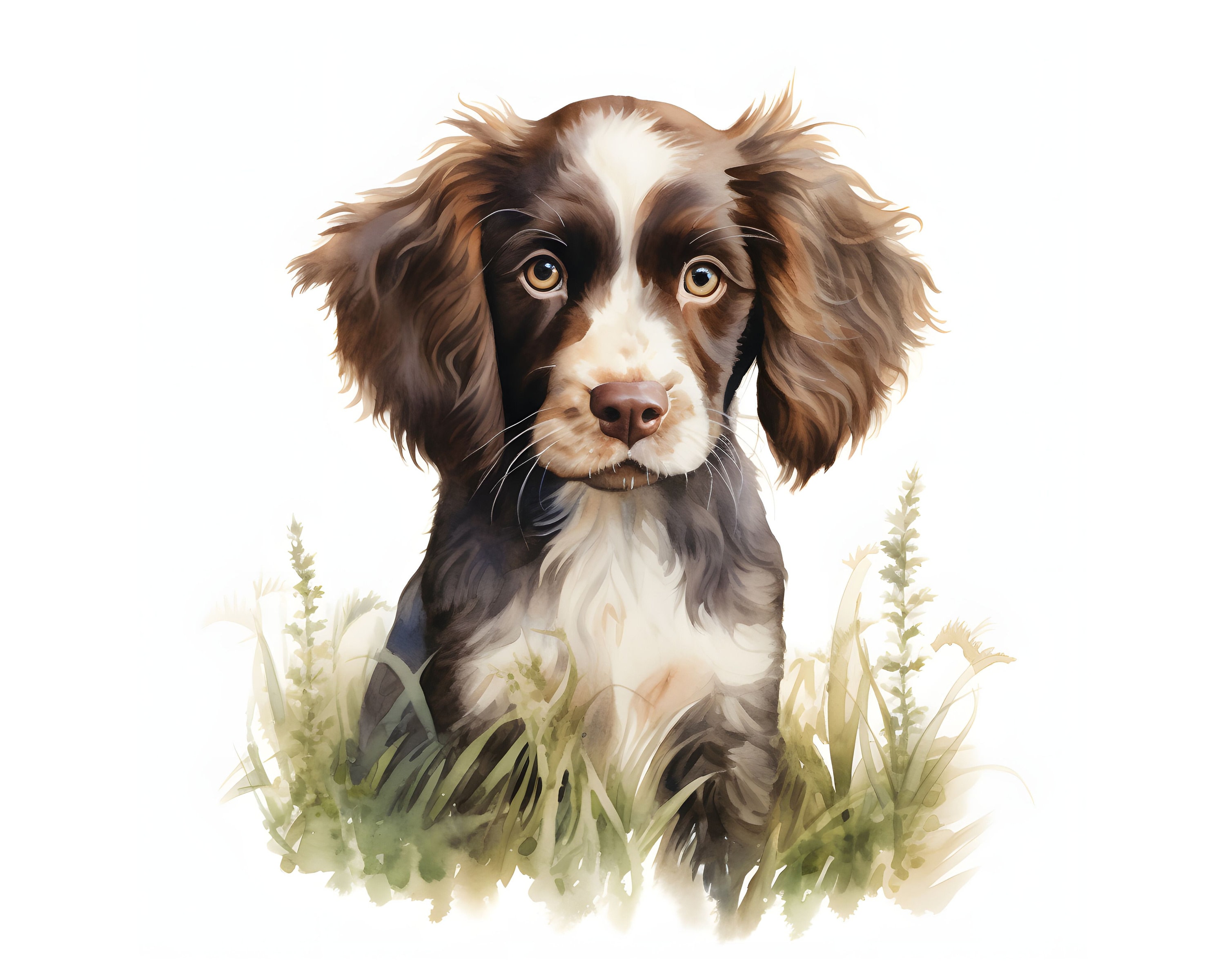 English Springer Spaniel Clipart 12 High Quality Jpgs Instant Download ...