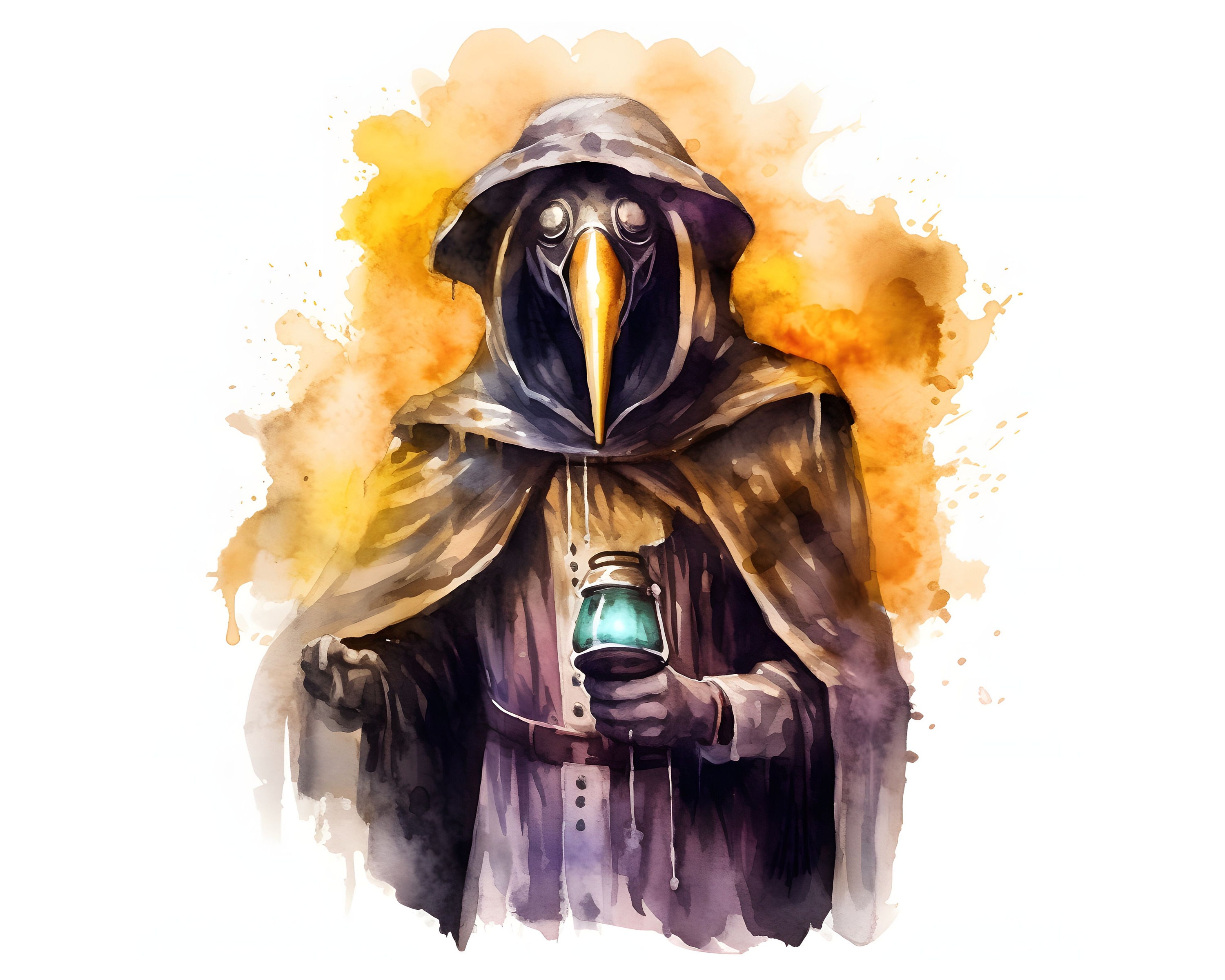 Plague Doctor Clipart 12 High Quality Jpgs Instant Download Card Making ...
