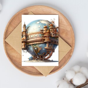 Steampunk Globe Clipart - 12 High Quality Jpgs - Instant Download ...