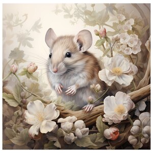 Forrest Mouse Clipart - 12 High Quality Jpgs - Instant Download - Card ...