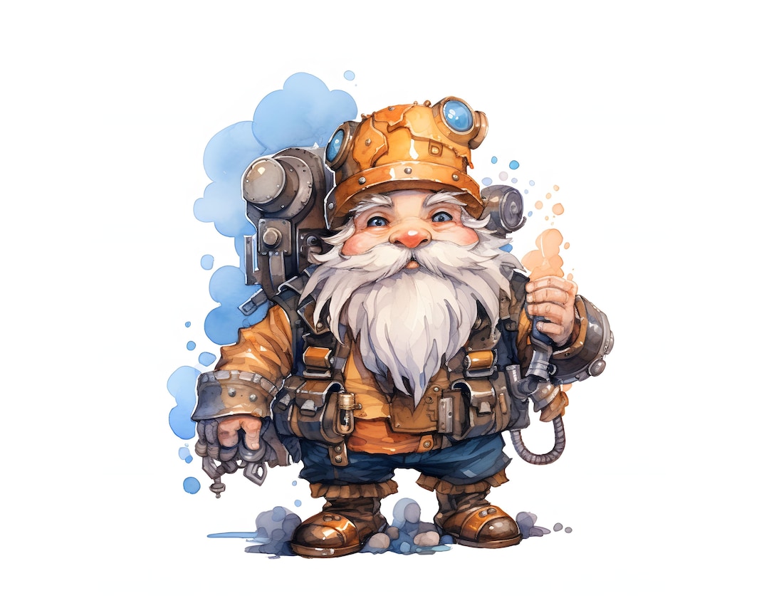 Steampunk Dwarf Clipart - 12 High Quality Jpgs - Instant Download ...