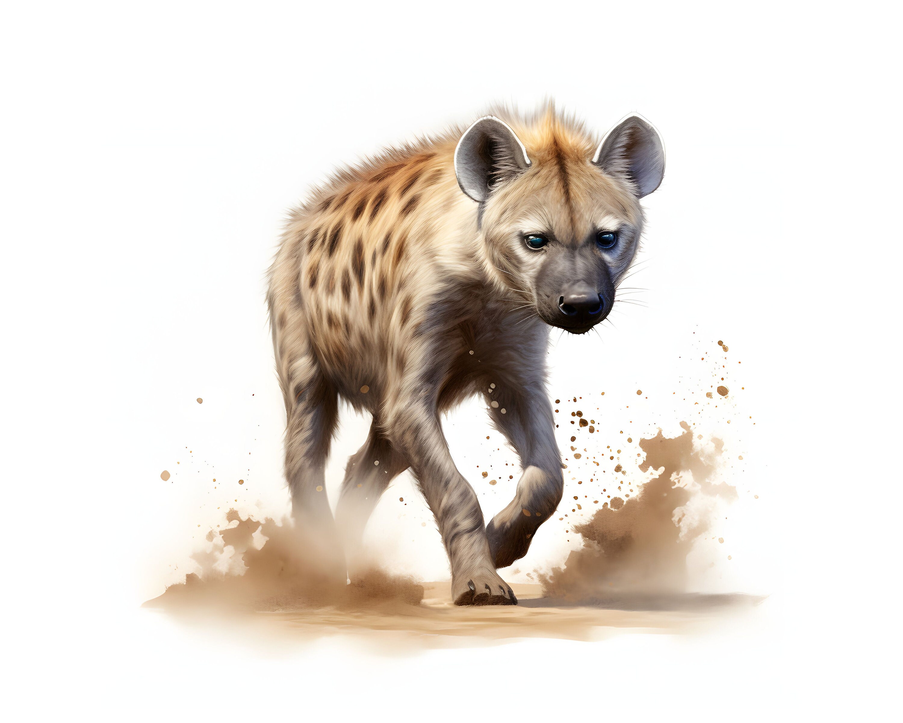 African Hyenas Clipart 11 High Quality Jpgs Instant Download Card ...