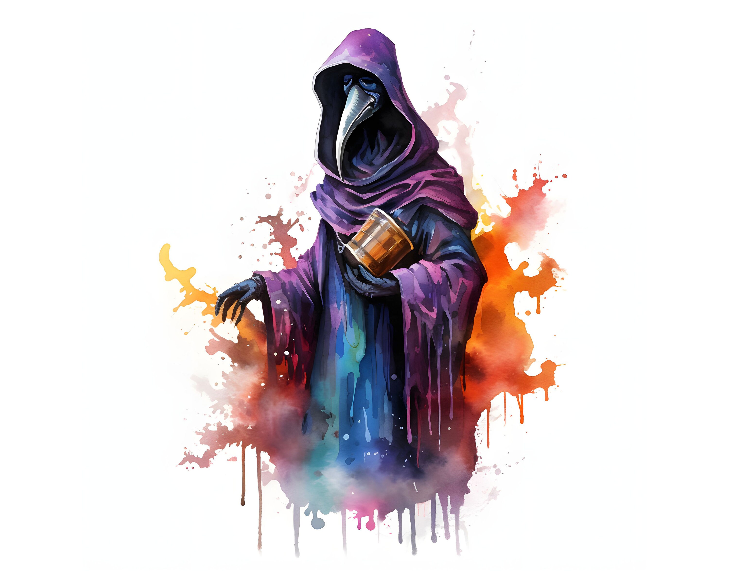 Plague Doctor Clipart 12 High Quality Jpgs Instant Download Card Making ...