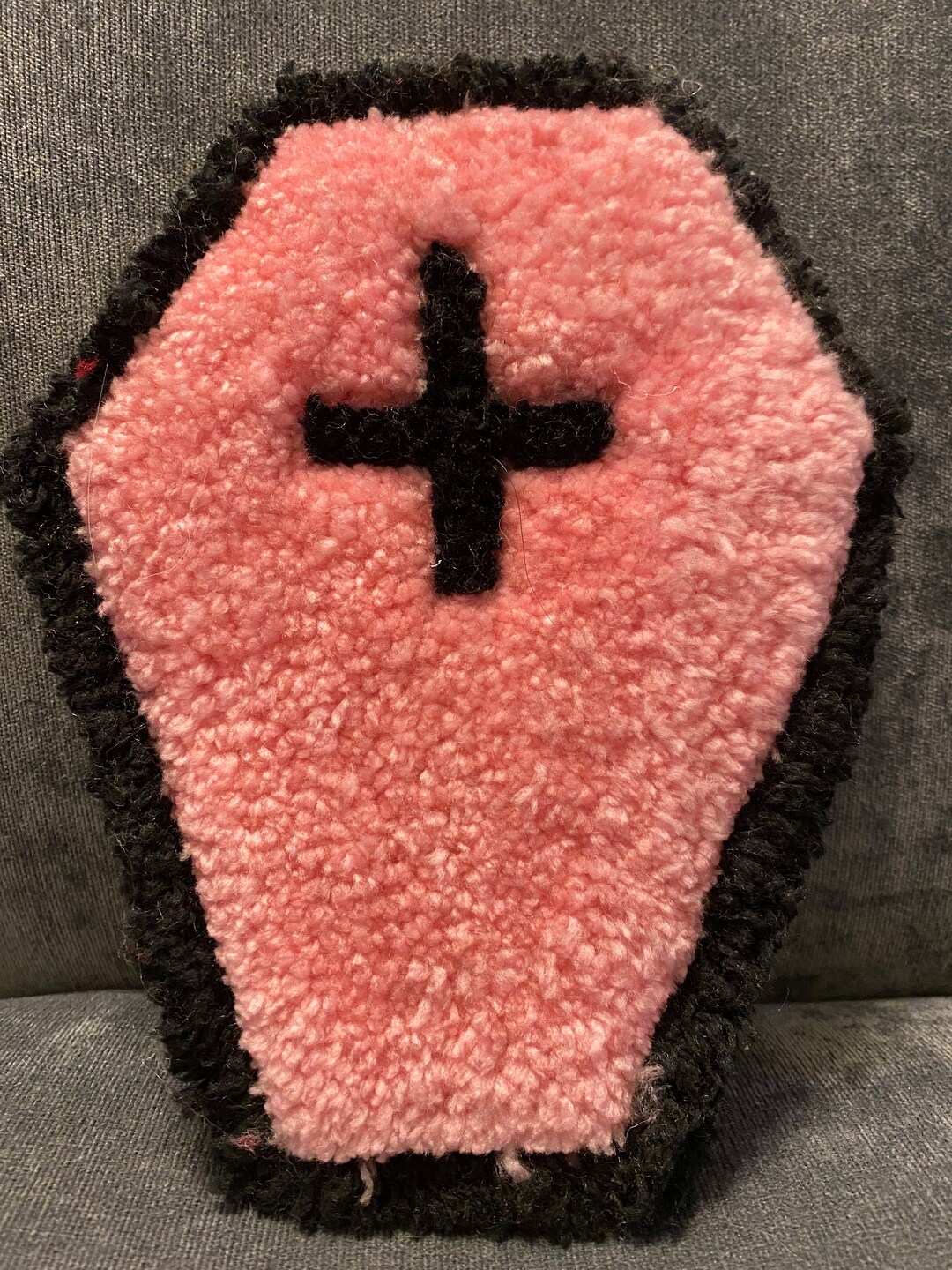 Pink Coffin Tufted Rug - Cute Halloween Decor - Etsy