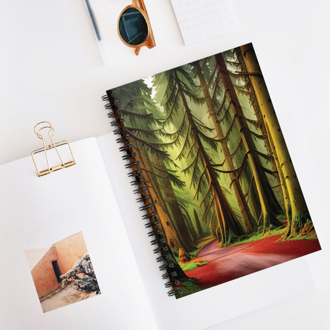 Spiral Notebook Ruled Lined Pages Notebook Journal Moody Forest PNW - Etsy