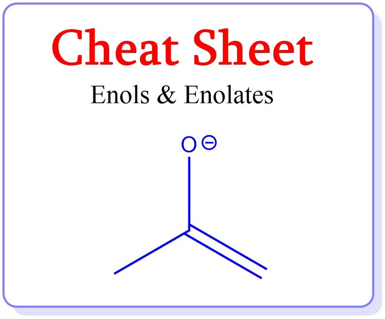 Enols and Enolates - Cheat Sheet for | Nursing | Nursing School | Pre ...