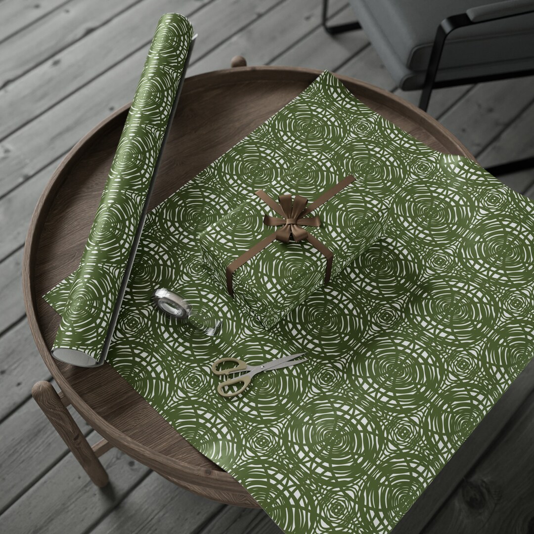 Penelope Swirl Wrapping Papers in Inland Green in the Coastal ...