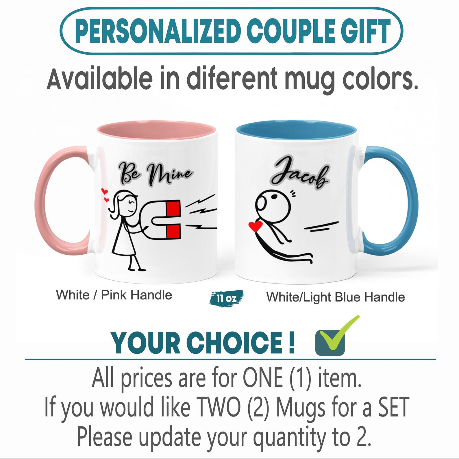 Be Mine Mugs, Custom Valentine Mug, Custom Couple Mugs, Personalized ...