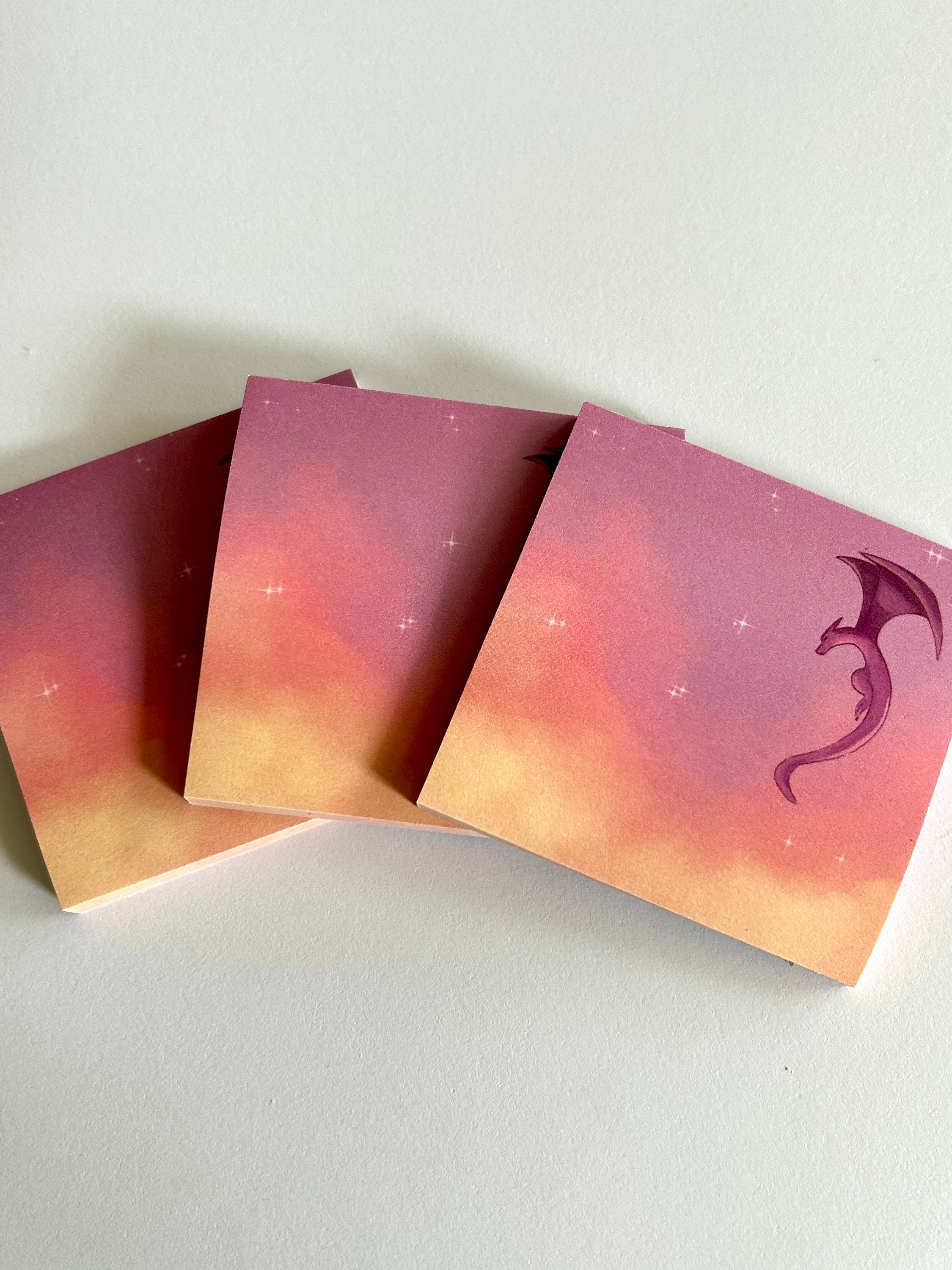 Aesthetic Cloudy Dragon Sticky Notes Beautifully Designed Sticky Note ...