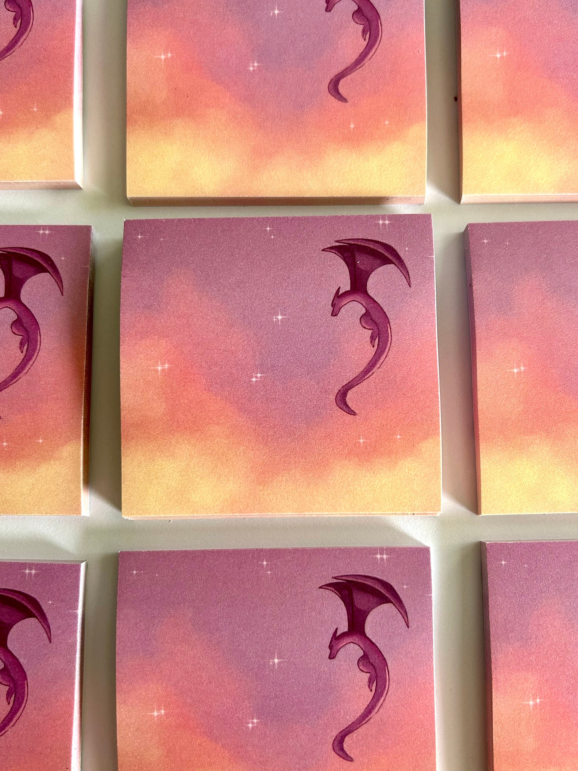 Aesthetic Cloudy Dragon Sticky Notes Beautifully Designed Sticky Note ...