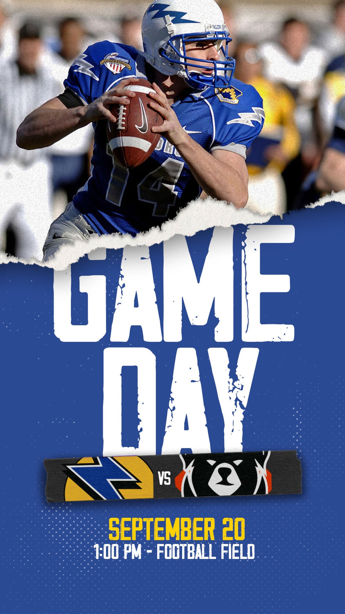 Customizable Digital Download Sports Game Day Instagram Social Media ...