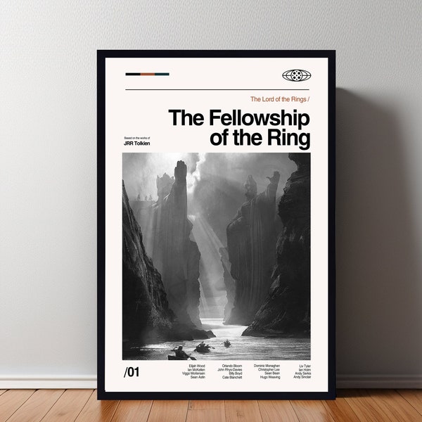 The Fellowship of the Rings Poster - Etsy