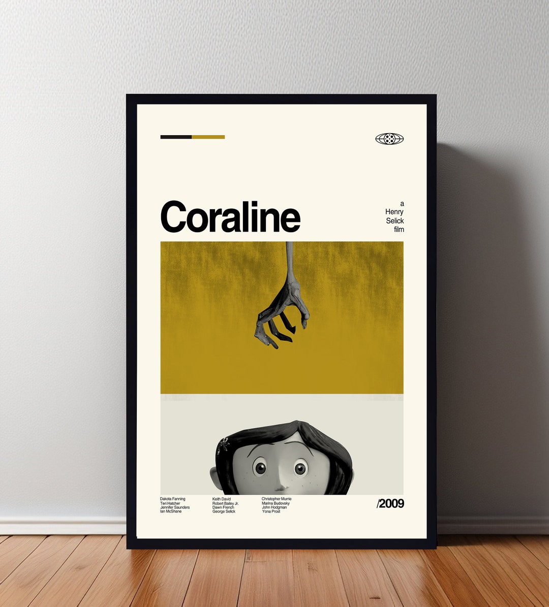 Coraline Movie Poster Coraline Print Retro Movie Poster - Etsy UK