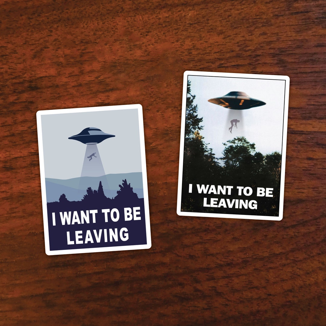 I Want to Be Leaving // Funny Sticker for Laptop, Bottle, Phone, Car ...