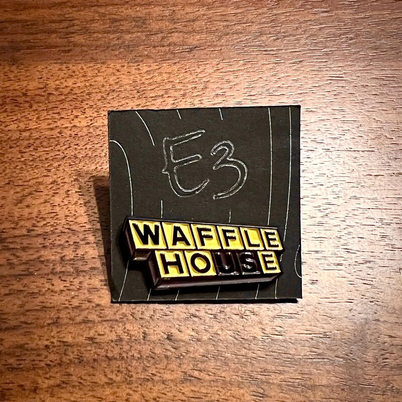 Waffle Enamel Pin - Etsy