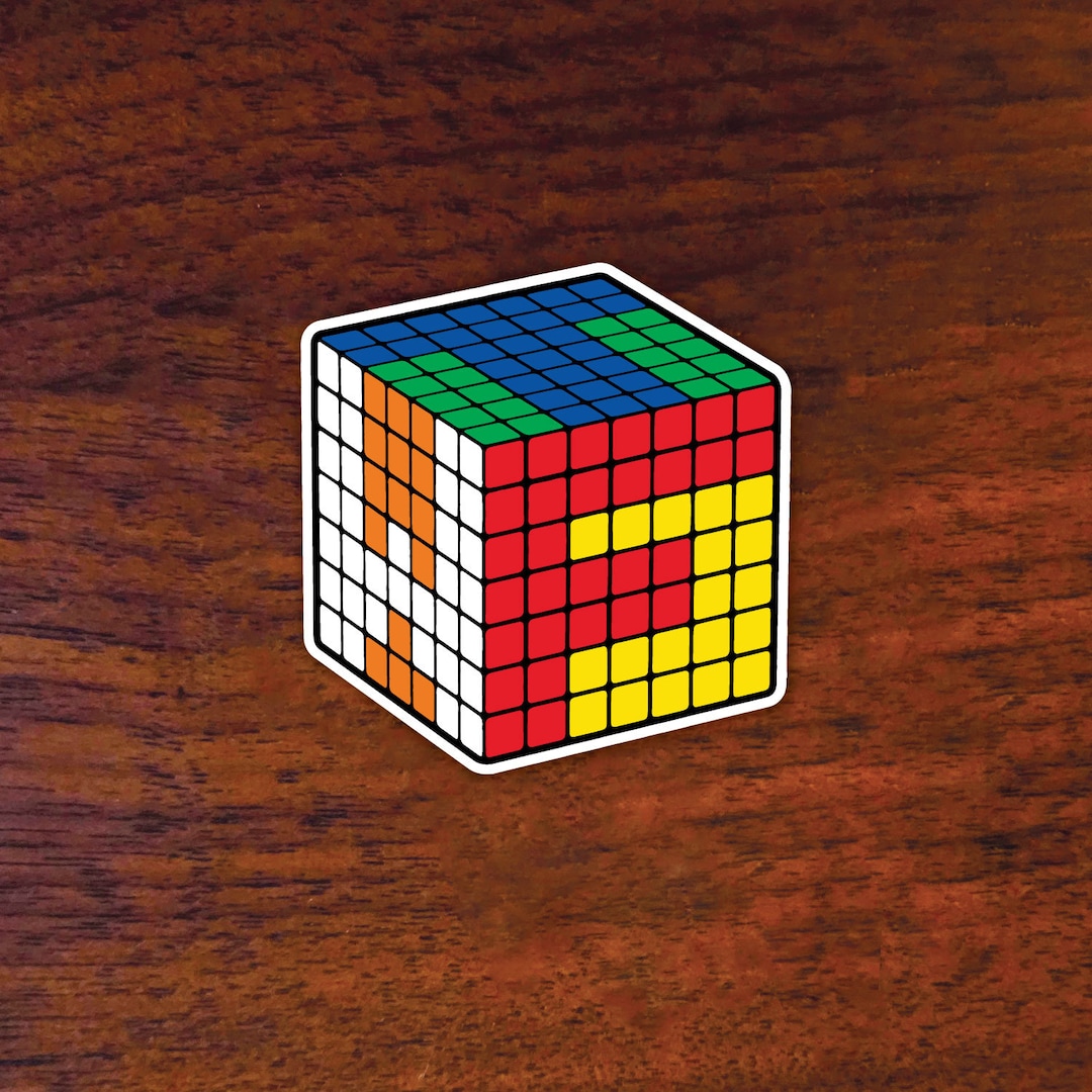 WTF 7x7 Rubik's Cube // Funny Meme Sticker for Laptop, Bottle, Phone ...