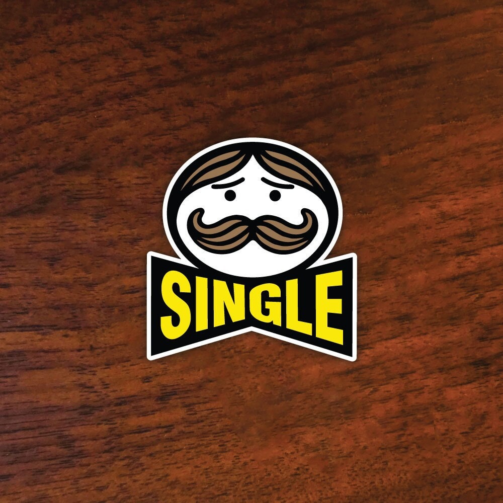 Single and Ready to Pringle // Funny Meme Sticker for Laptop, Bottle ...