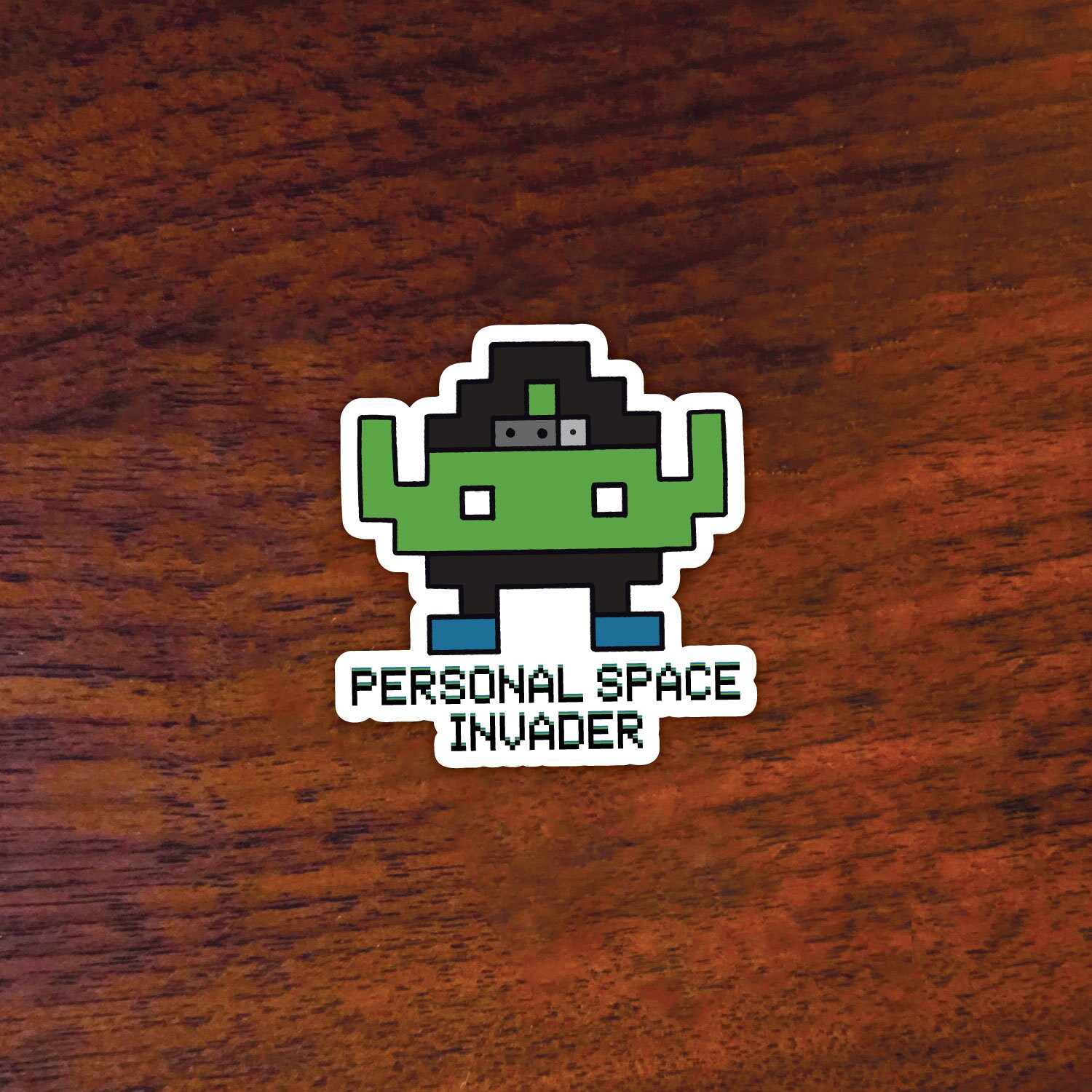 Personal Space Invader // Funny Meme Sticker for Laptop, Bottle, Phone ...