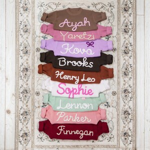 Custom Baby Name Sweater,personalized Knit Baby Sweater With Name,hand ...