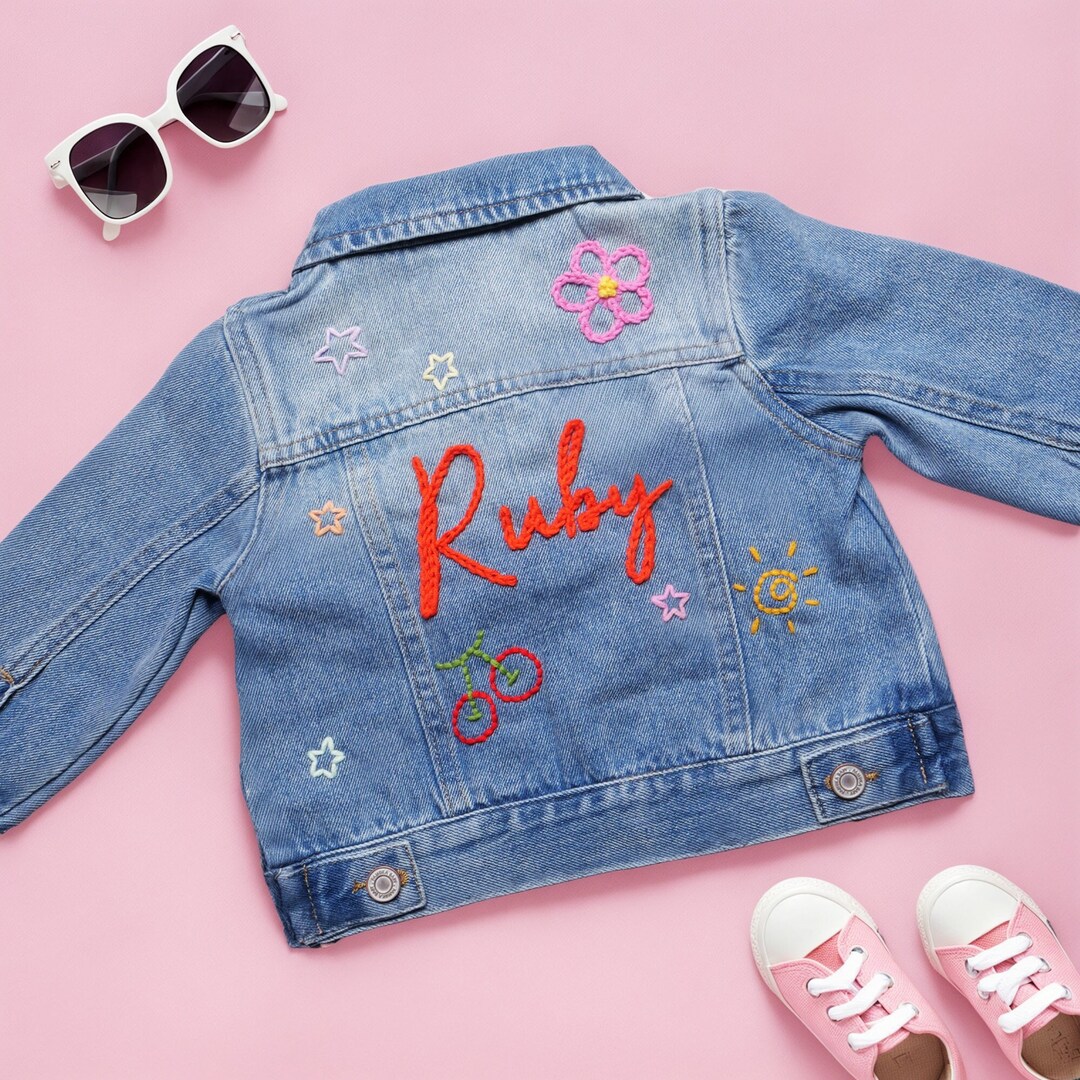 Personalized Baby Jean Jacket,toddler Jean Jacket With Name,custom Baby ...