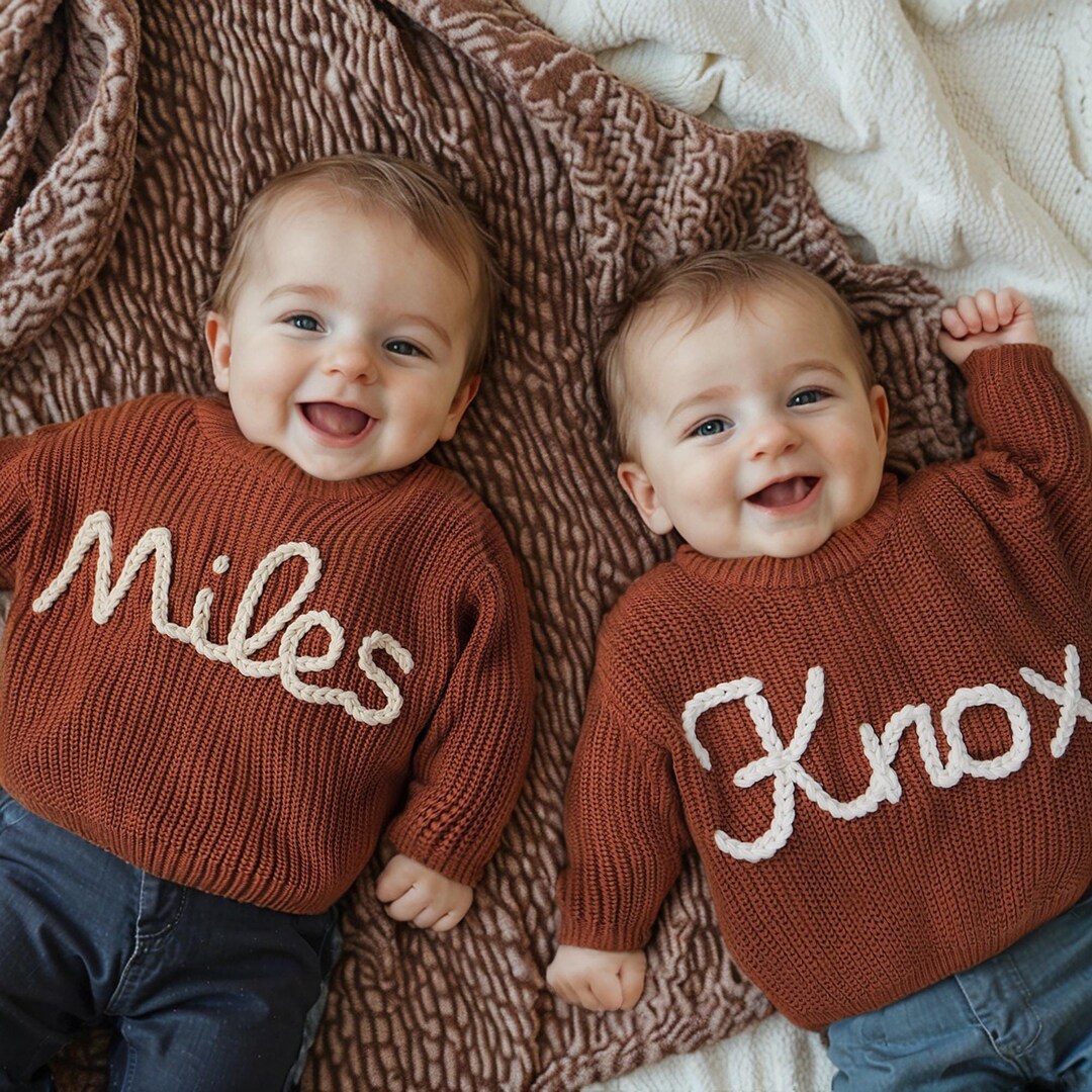 Custom Baby Name Sweater,personalized Knit Baby Sweater With Name,hand ...