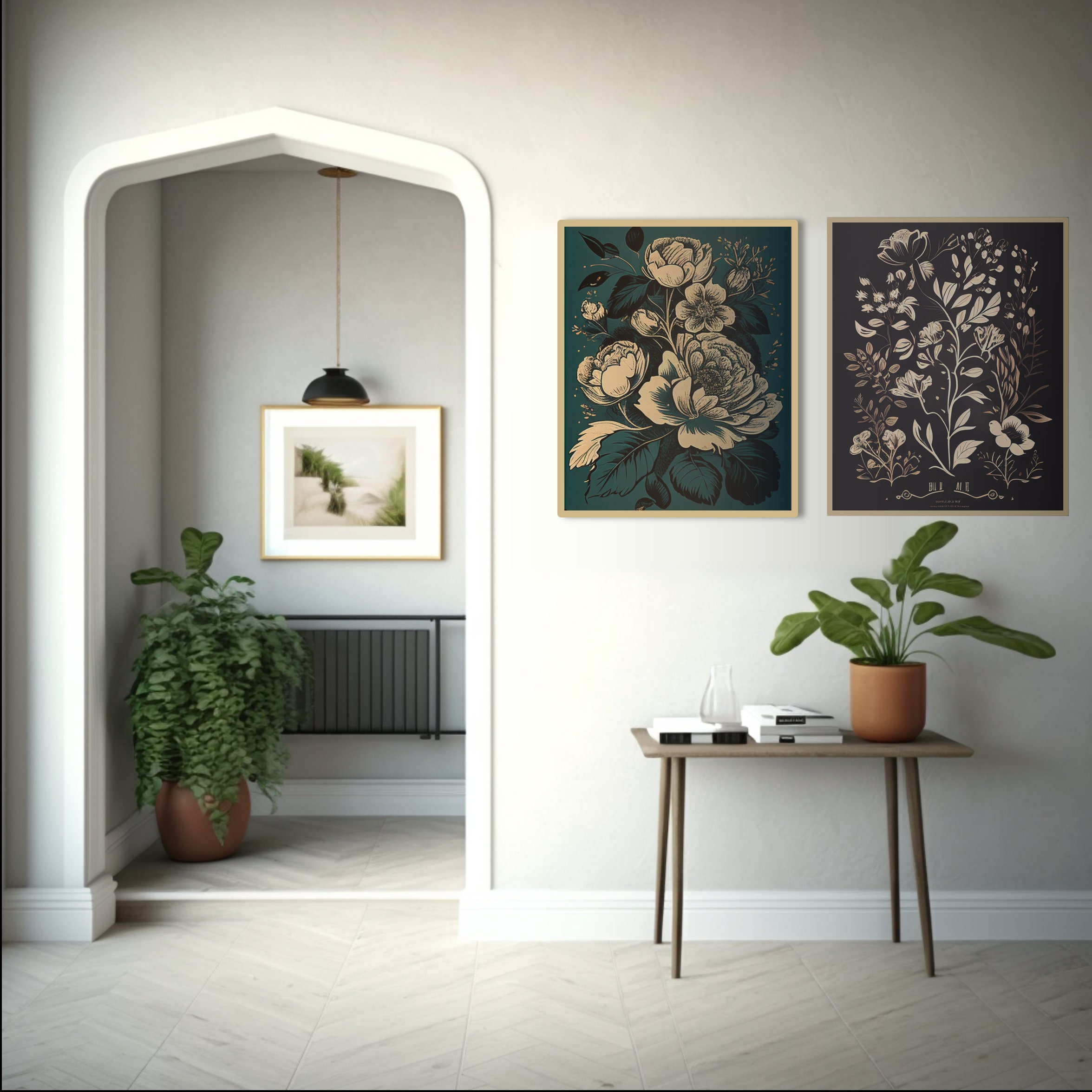 Set of 12, Flower Art Prints, Botanical Wall Art, Clip Art Posters ...