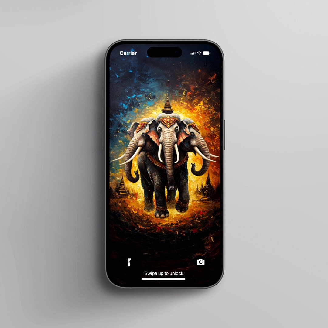 Lao Erawan Elephant iPhone Wallpaper | Three-headed Elephant Phone ...