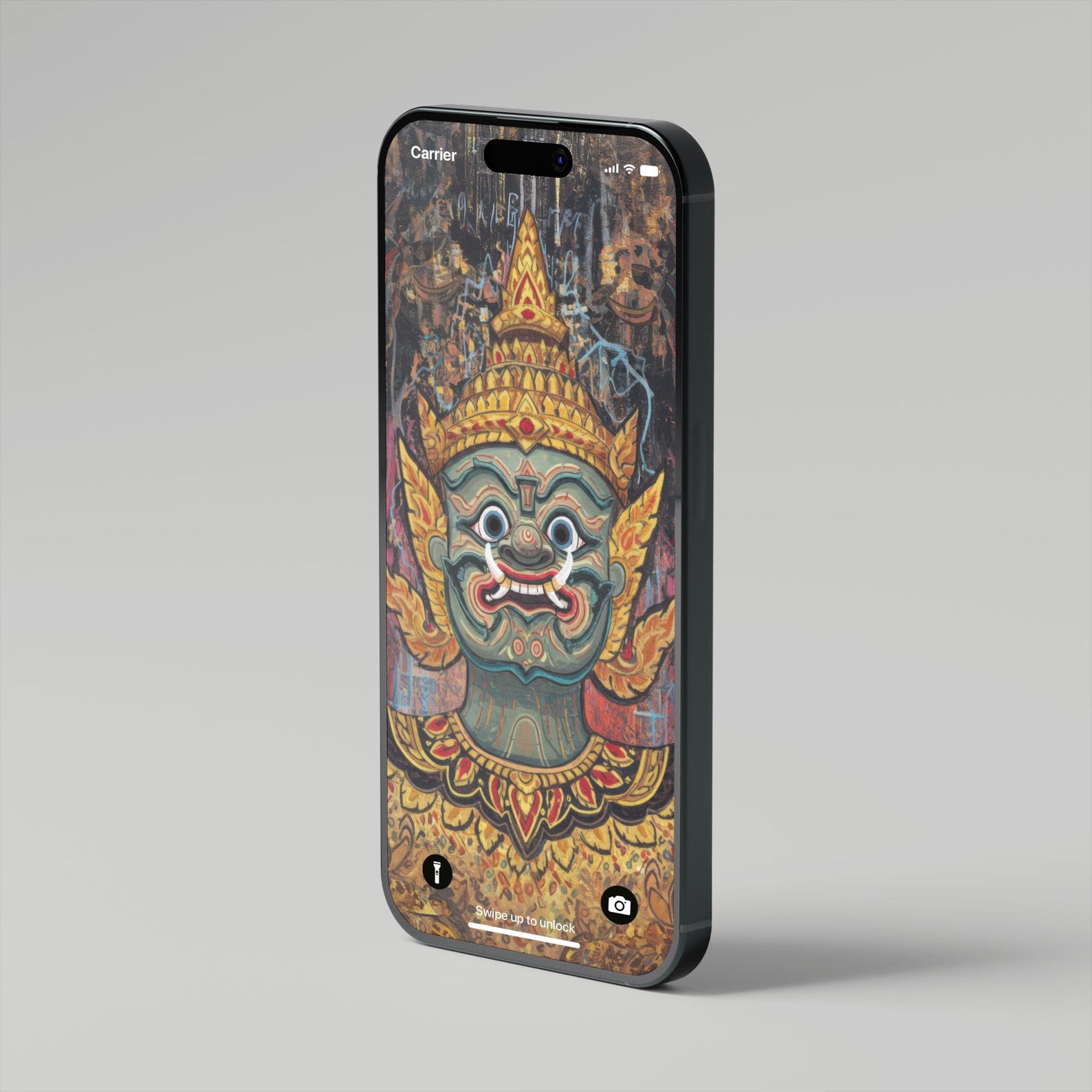 Cambodian Yeak Demon iPhone Wallpaper | Khmer Guardian Phone Background ...