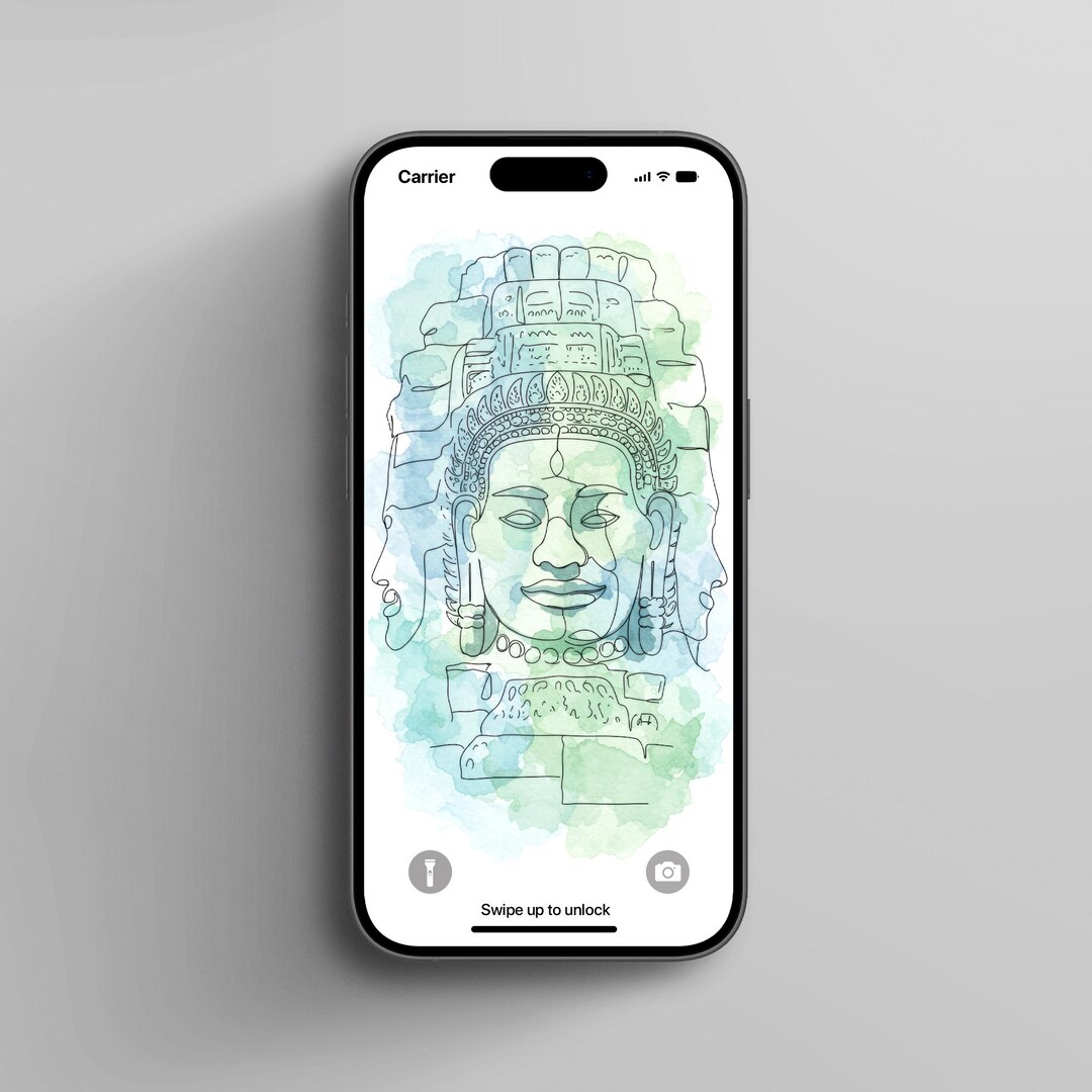 Bayon Temple iPhone Wallpaper | Khmer Bayon Phone Background, Angkor ...